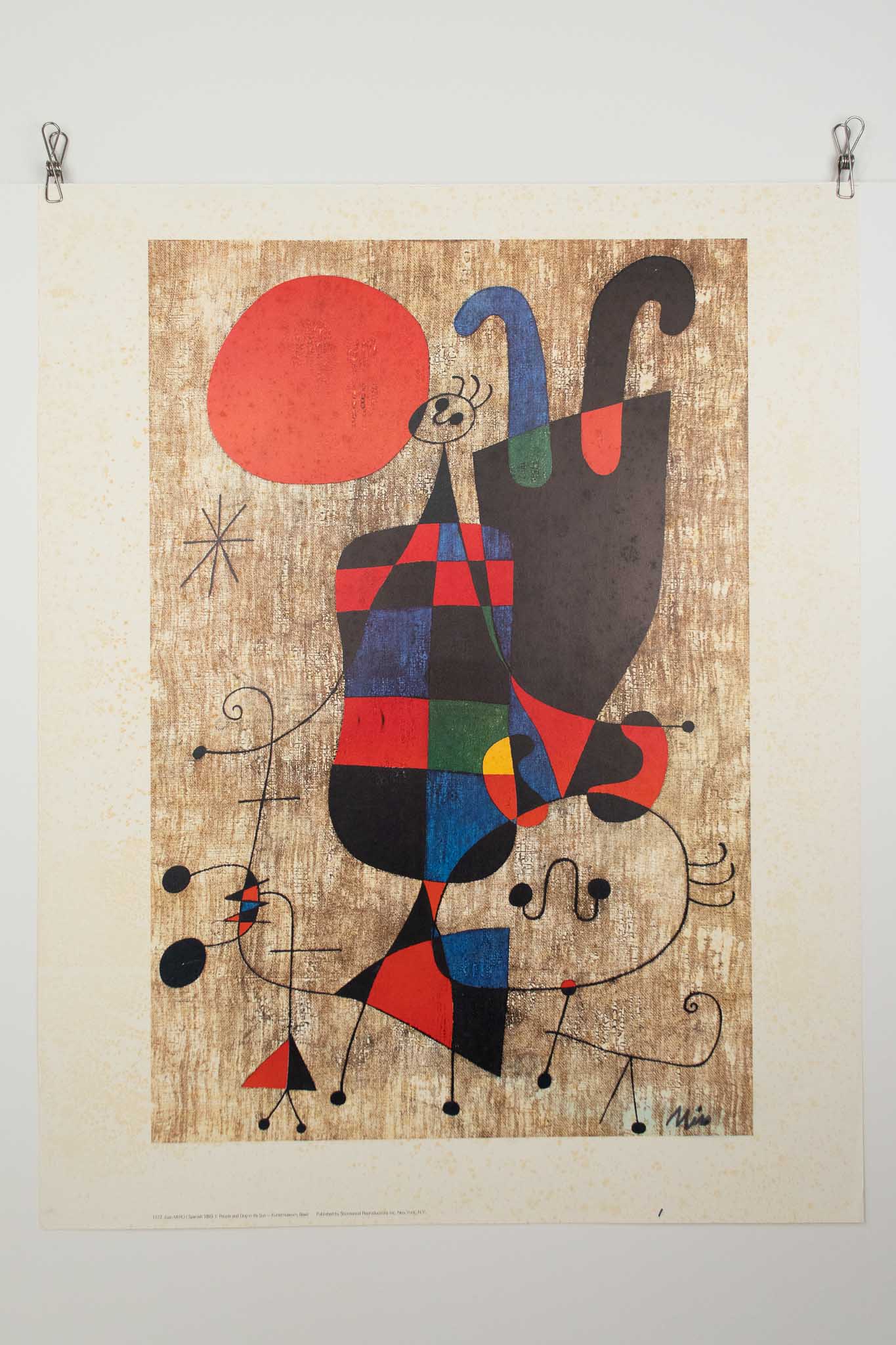 Joan Miro "People and Dog in the Sun" Print – renewfinds