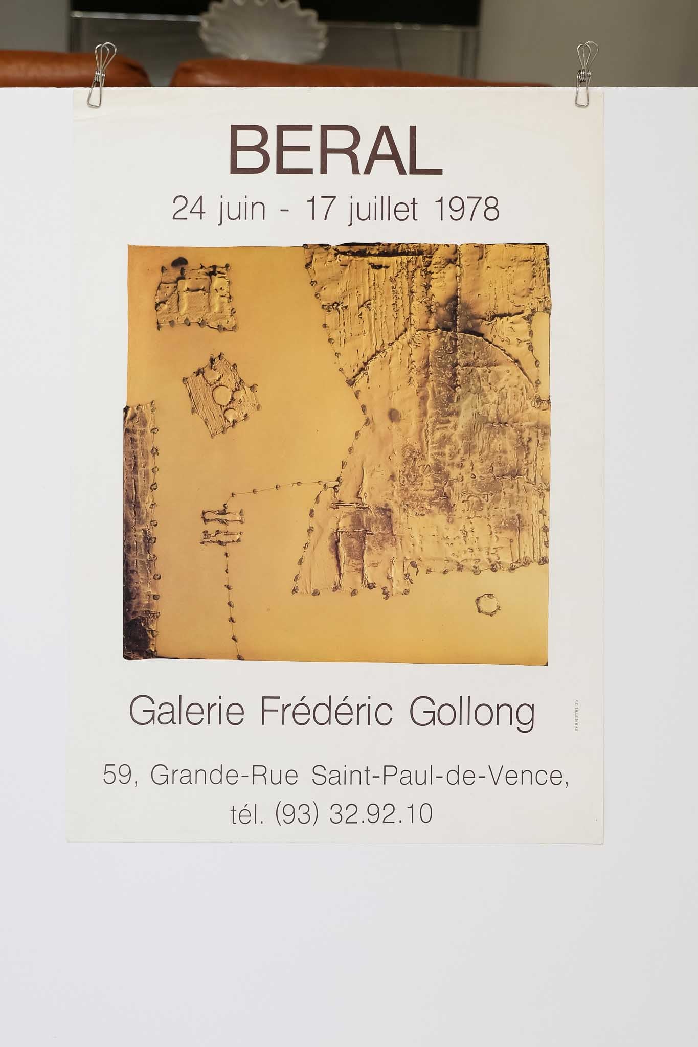 Beral Galerie Frederic Gollong Print – renewfinds