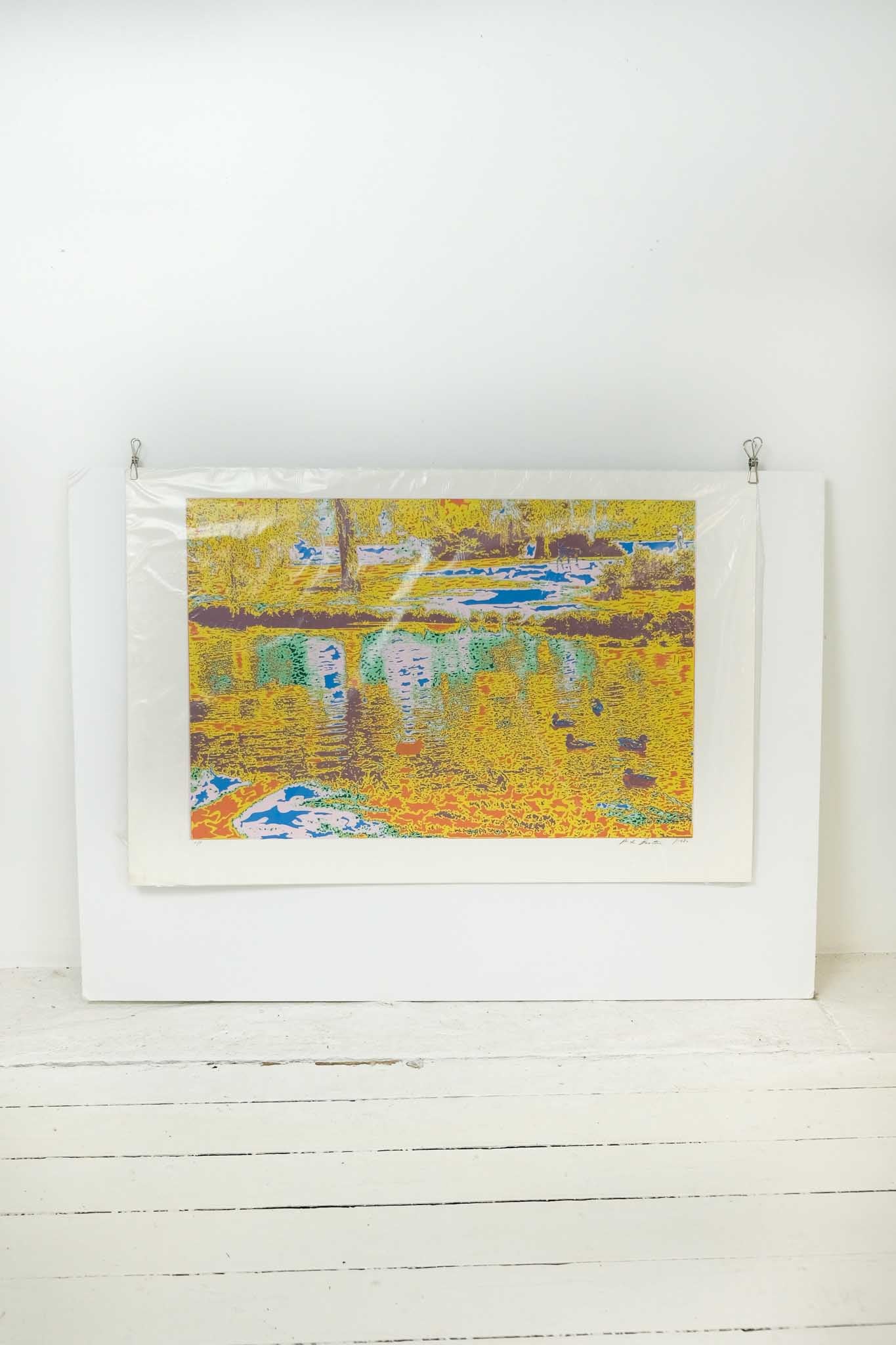 Max Epstein Serigraph Signed 1980s Print – renewfinds