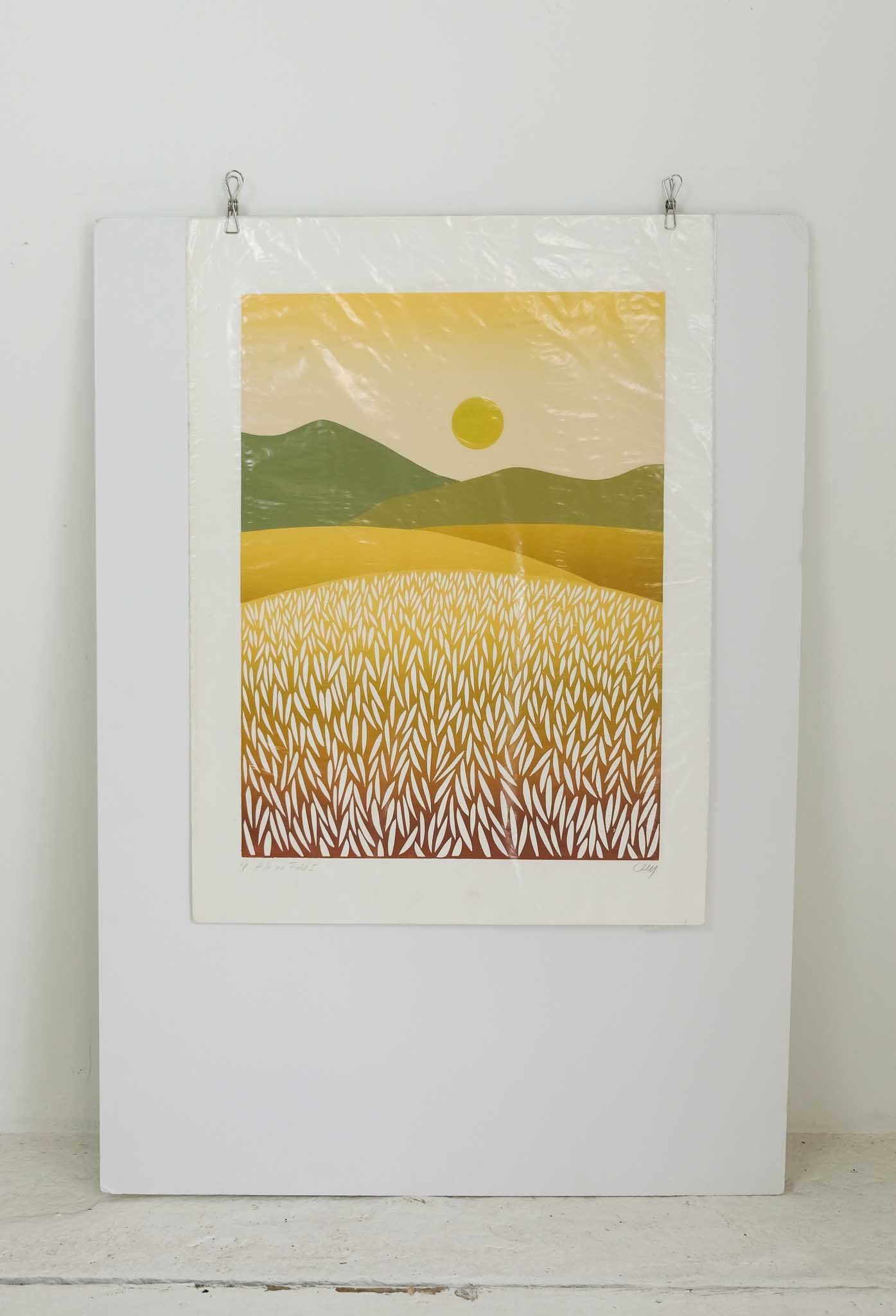 Michael Cobb Hills and Field II Artist Proof Print – renewfinds