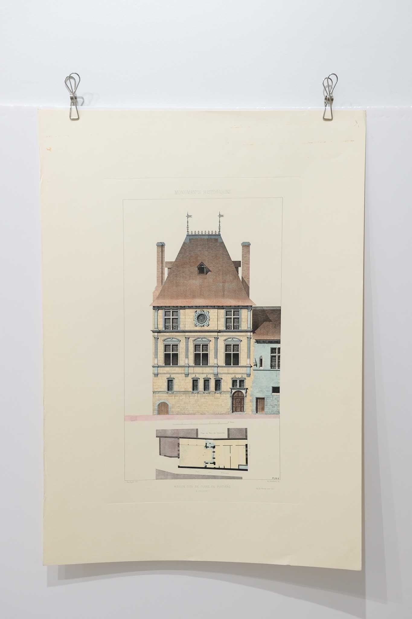 Monuments Historiques Lithograph Print – renewfinds