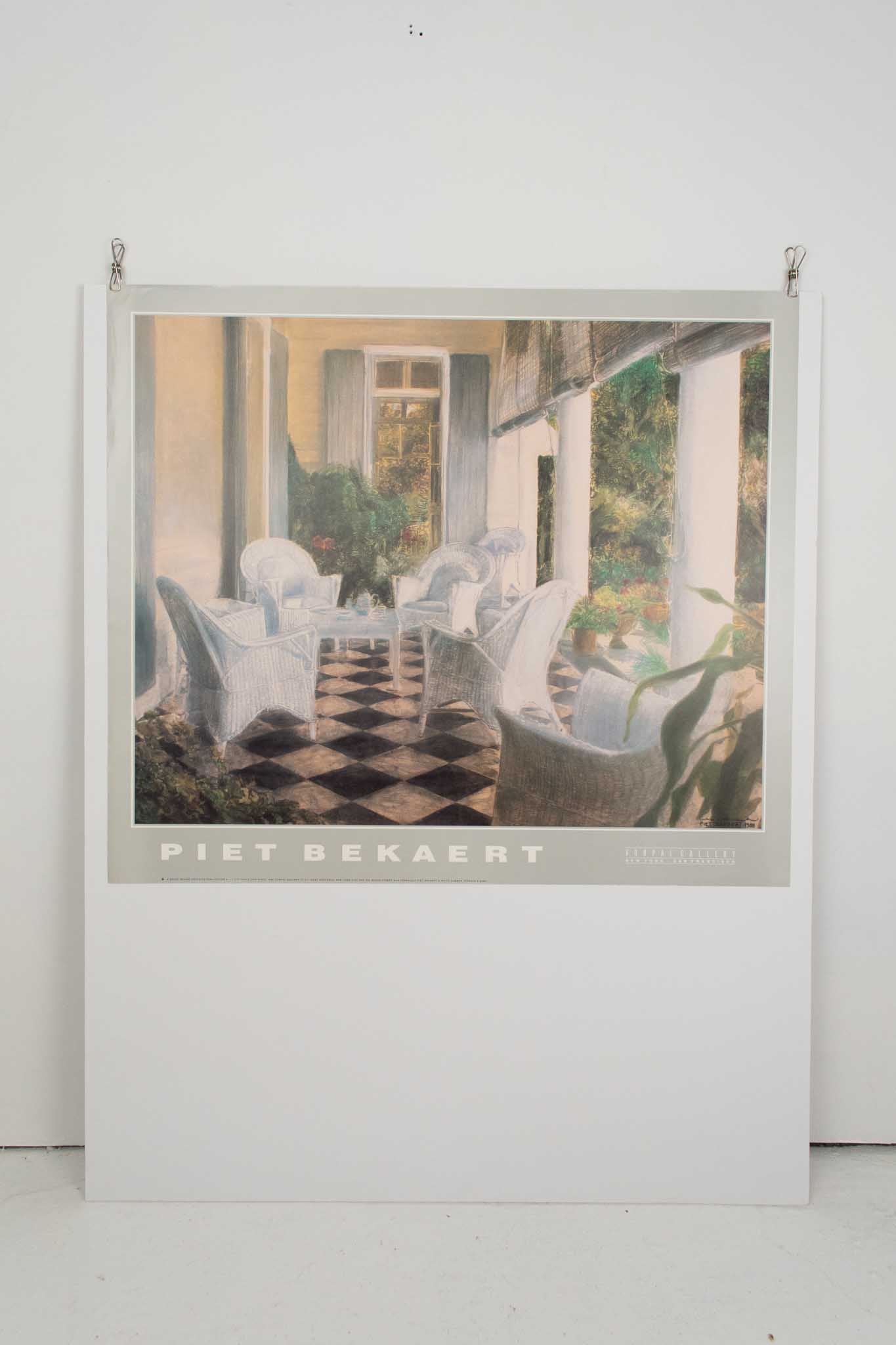 Piet Bekaert "White Summer Terrace" 1988 Print – renewfinds