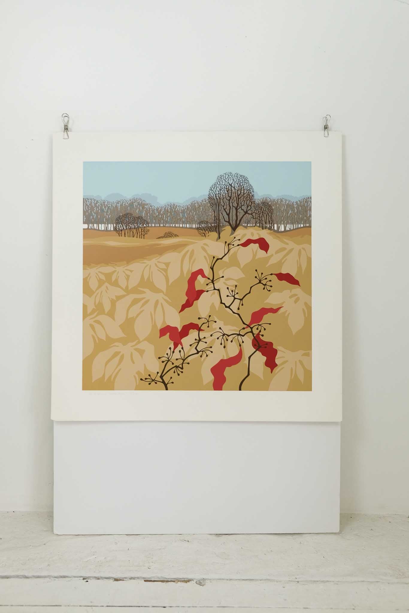 Steve Horan "White River" Lithograph Signed Print – renewfinds
