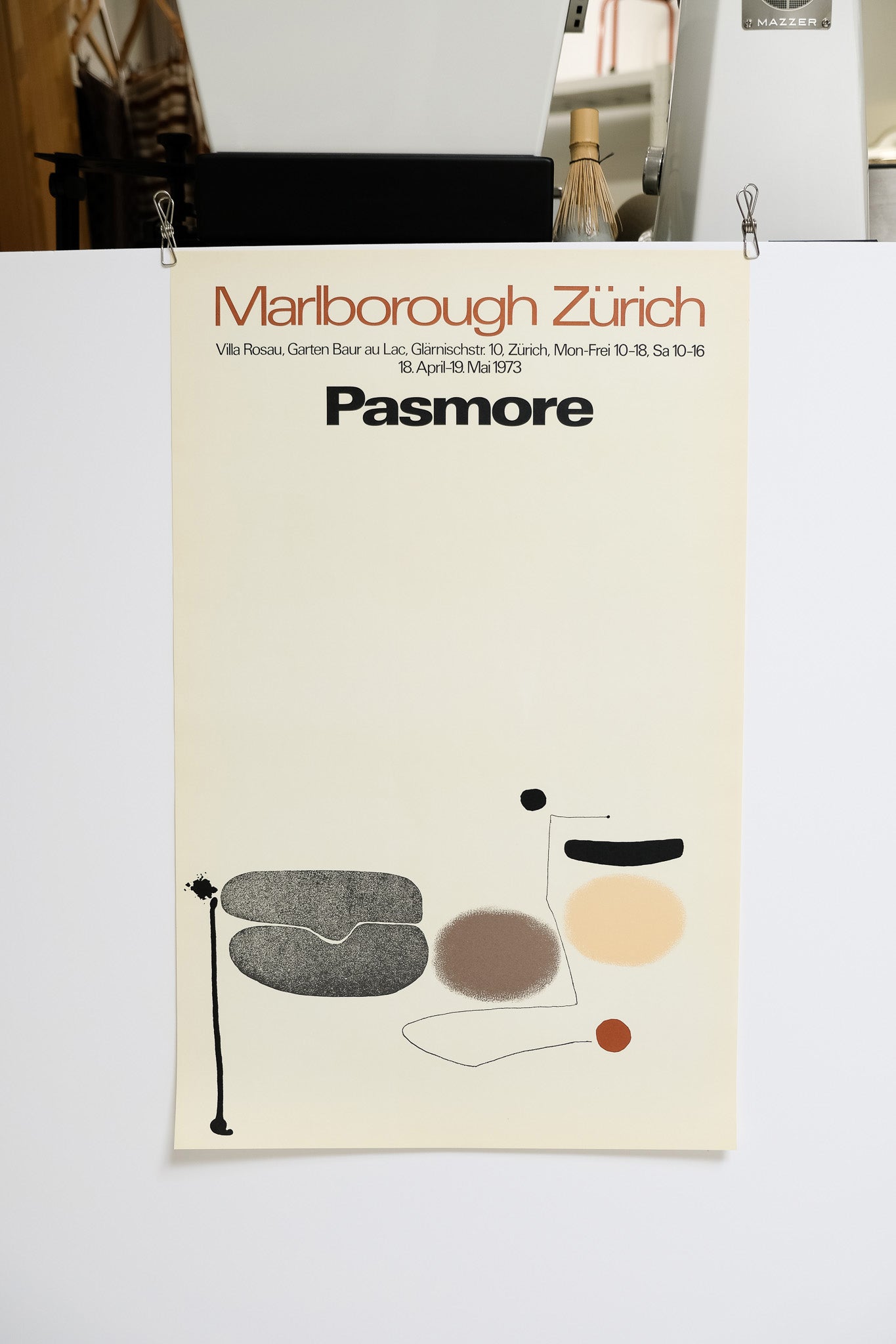 Victor Pasmore Marlborough Zurich 1973 Exhibition Print – renewfinds
