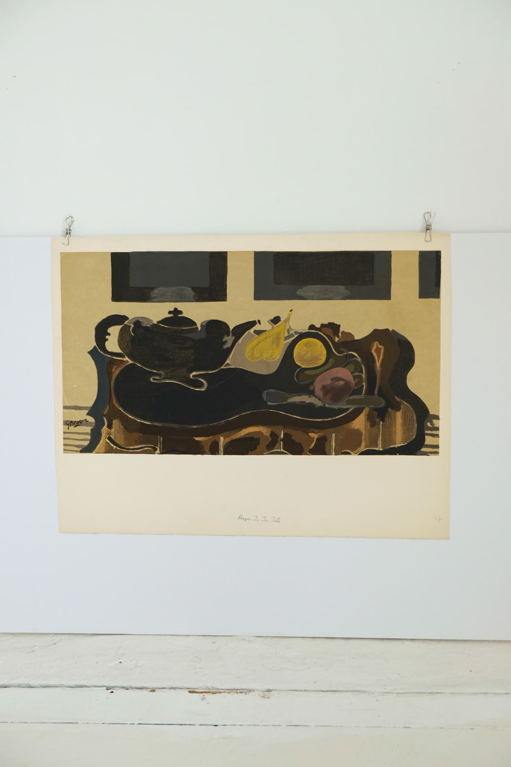 George Braque The Tea Table Lithograph Print – renewfinds