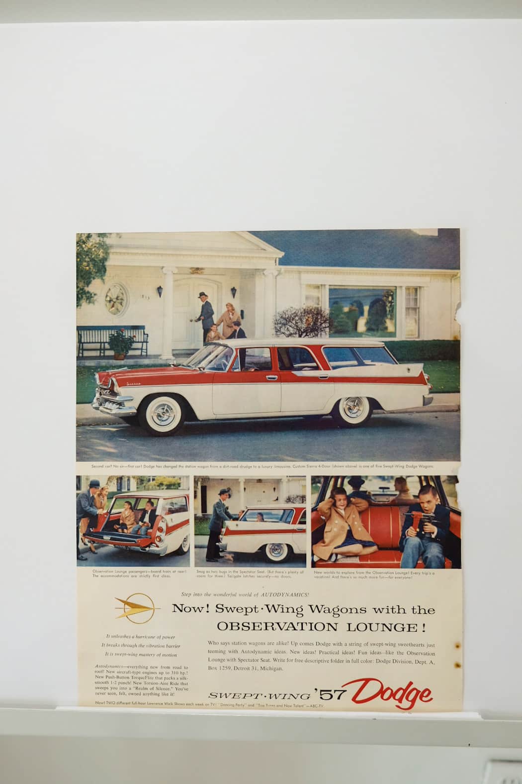 Swept Wing '57 Dodge Print Ad – renewfinds